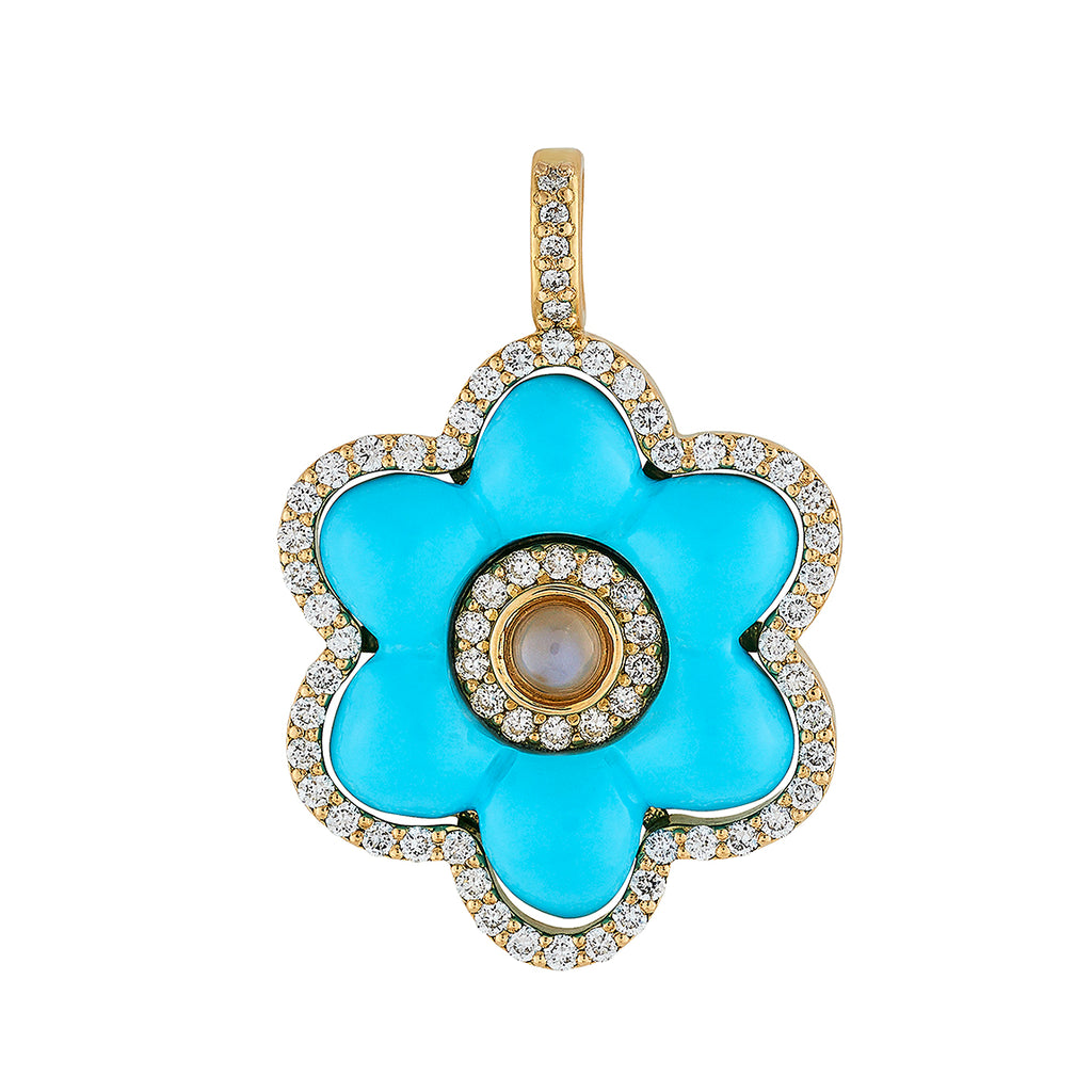 ASHA by Ashley McCormick Turquoise Fleur Charm – Asha By ADM