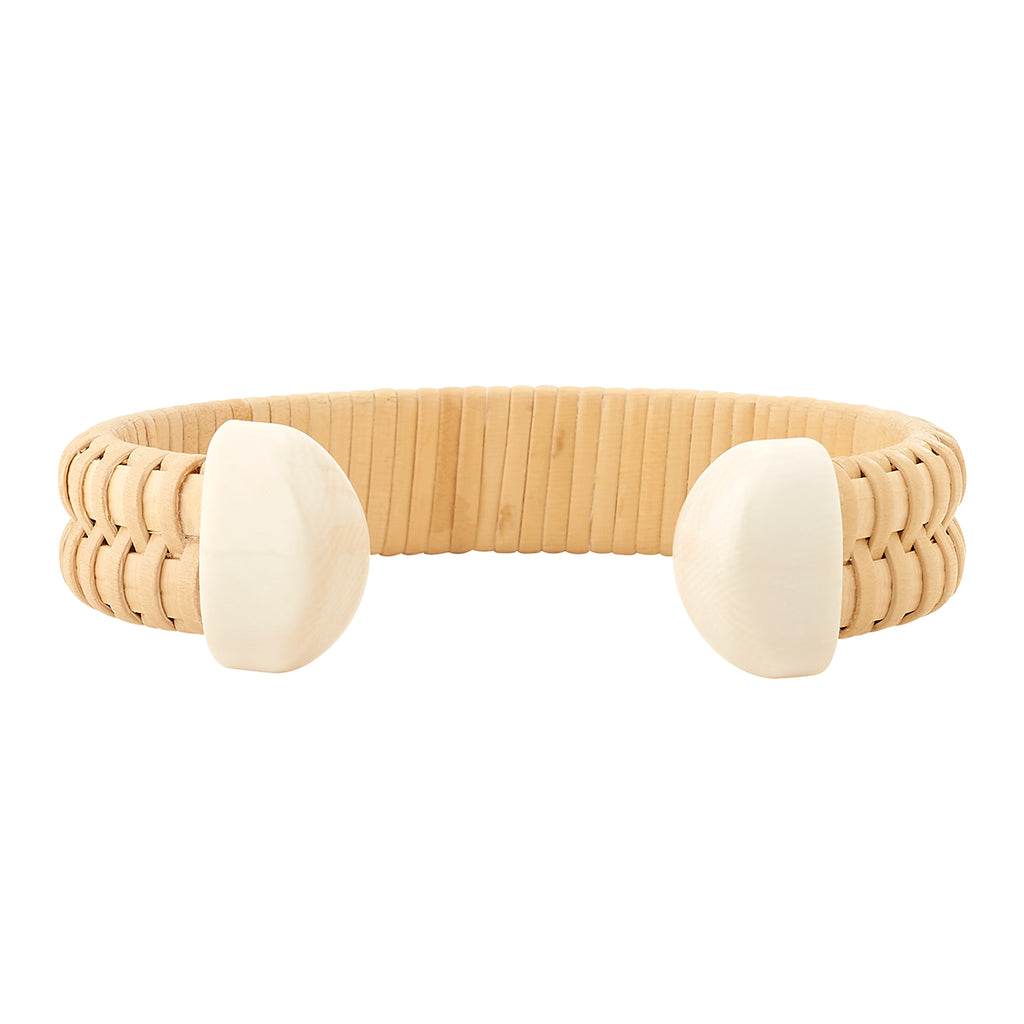 ASHA by Ashley McCormick ACK 1/2" Natural Cuff w/ Antique Ivory End ...