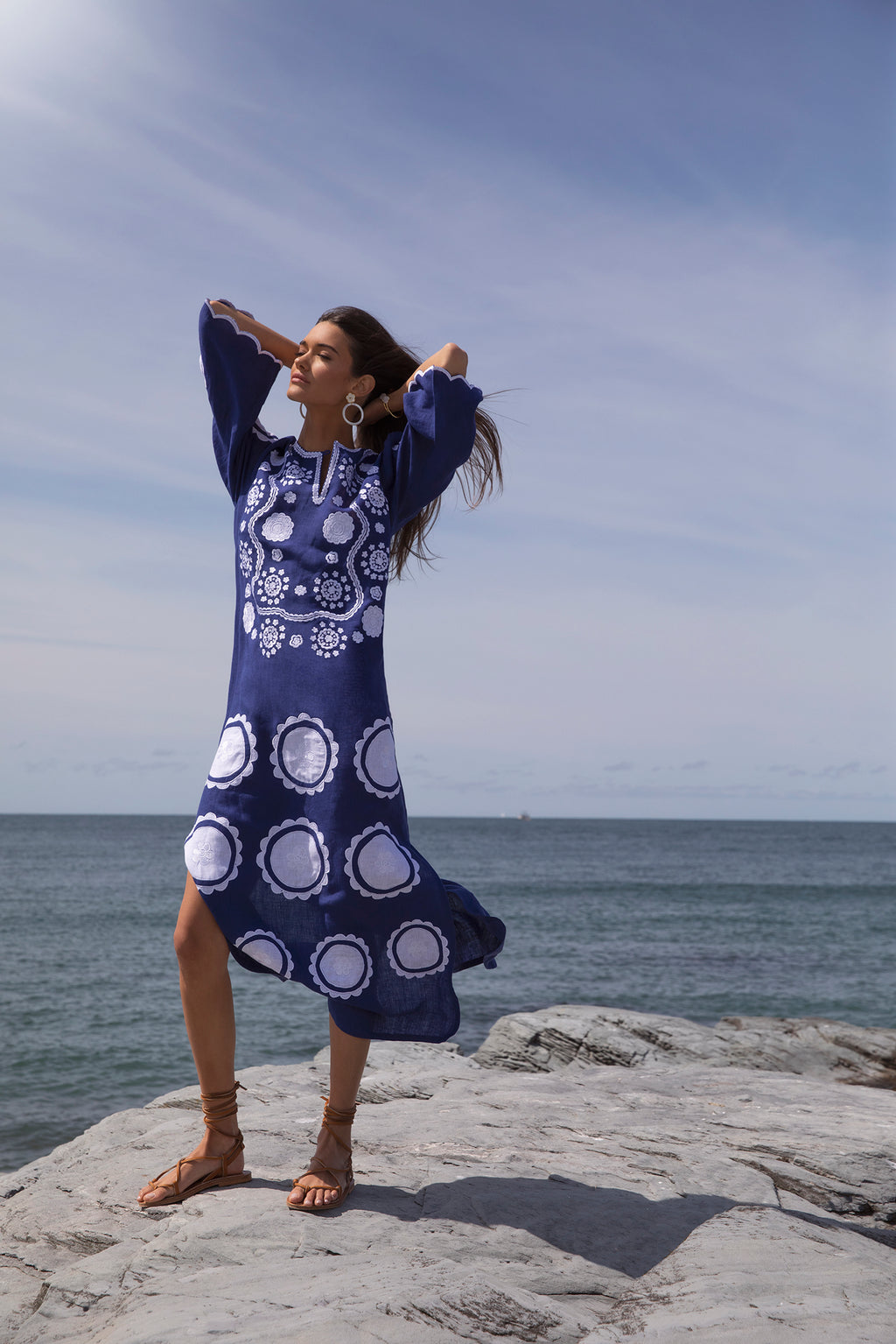 ASHA by Ashley McCormick Indigo Alice Kaftan – Asha By ADM