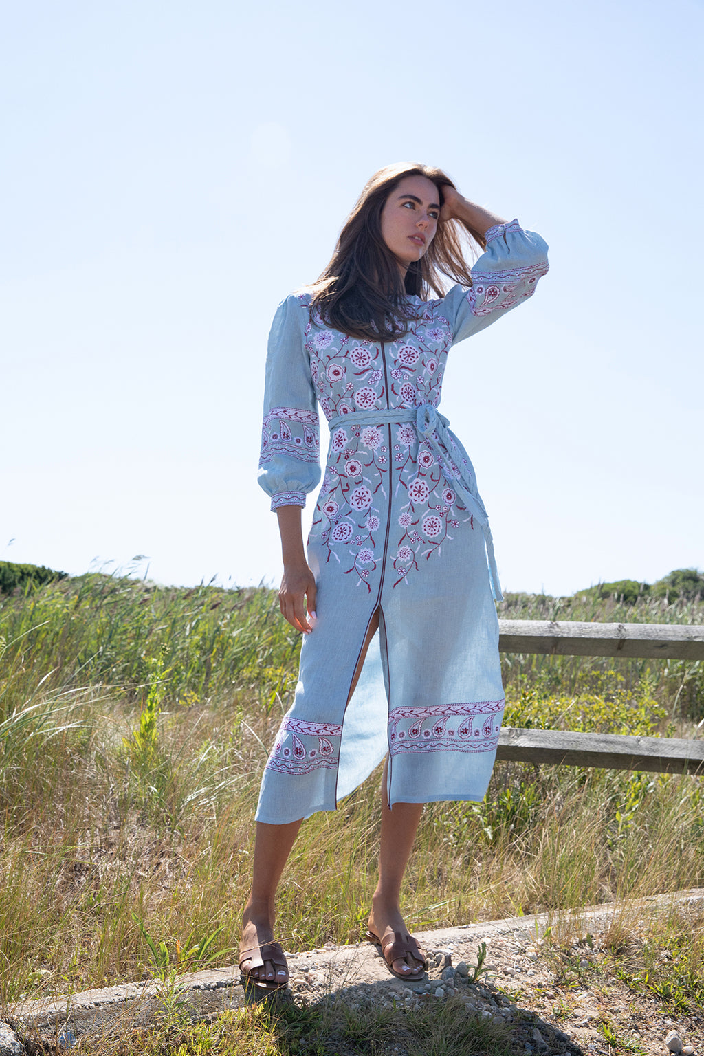 ASHA by Ashley McCormick Light Chambray Blythe Dress – Asha By ADM