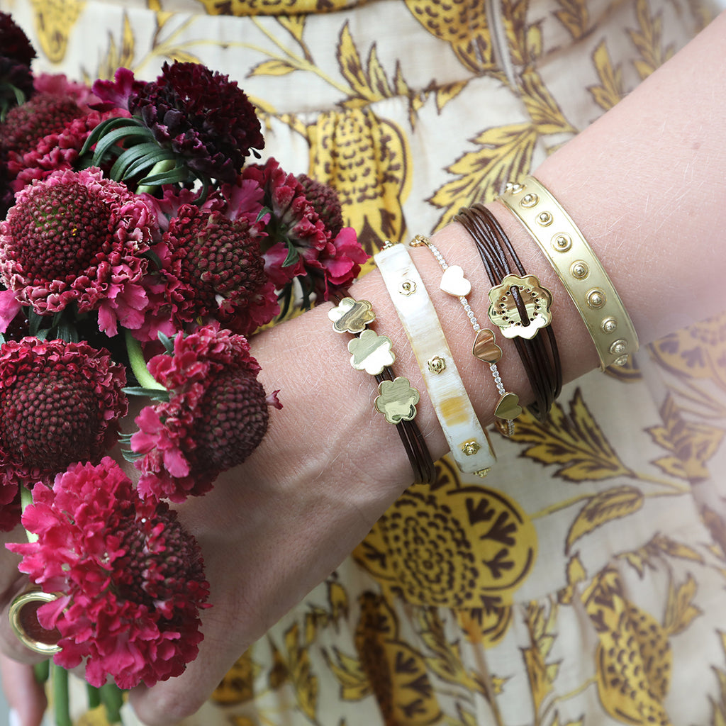 ASHA by Ashely McCormick Chocolate Maya Triple Bracelet – Asha By ADM