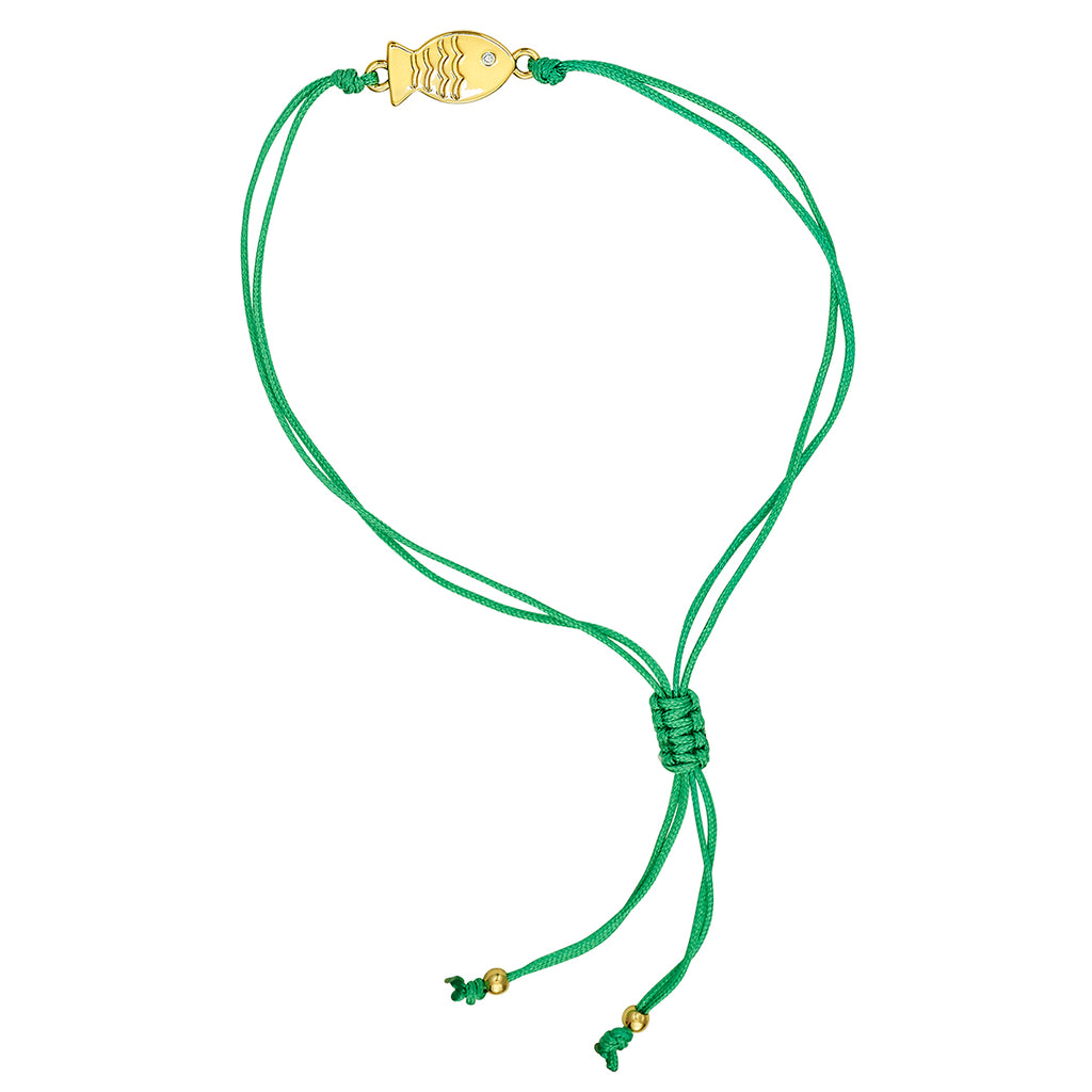 ASHA by Ashely McCormick Green Fish Cord Bracelet – Asha By ADM