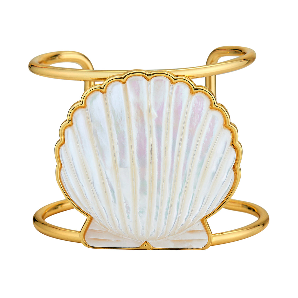 ASHA by Ashley McCormick Scallop Shell Cuff - MOP – Asha By ADM