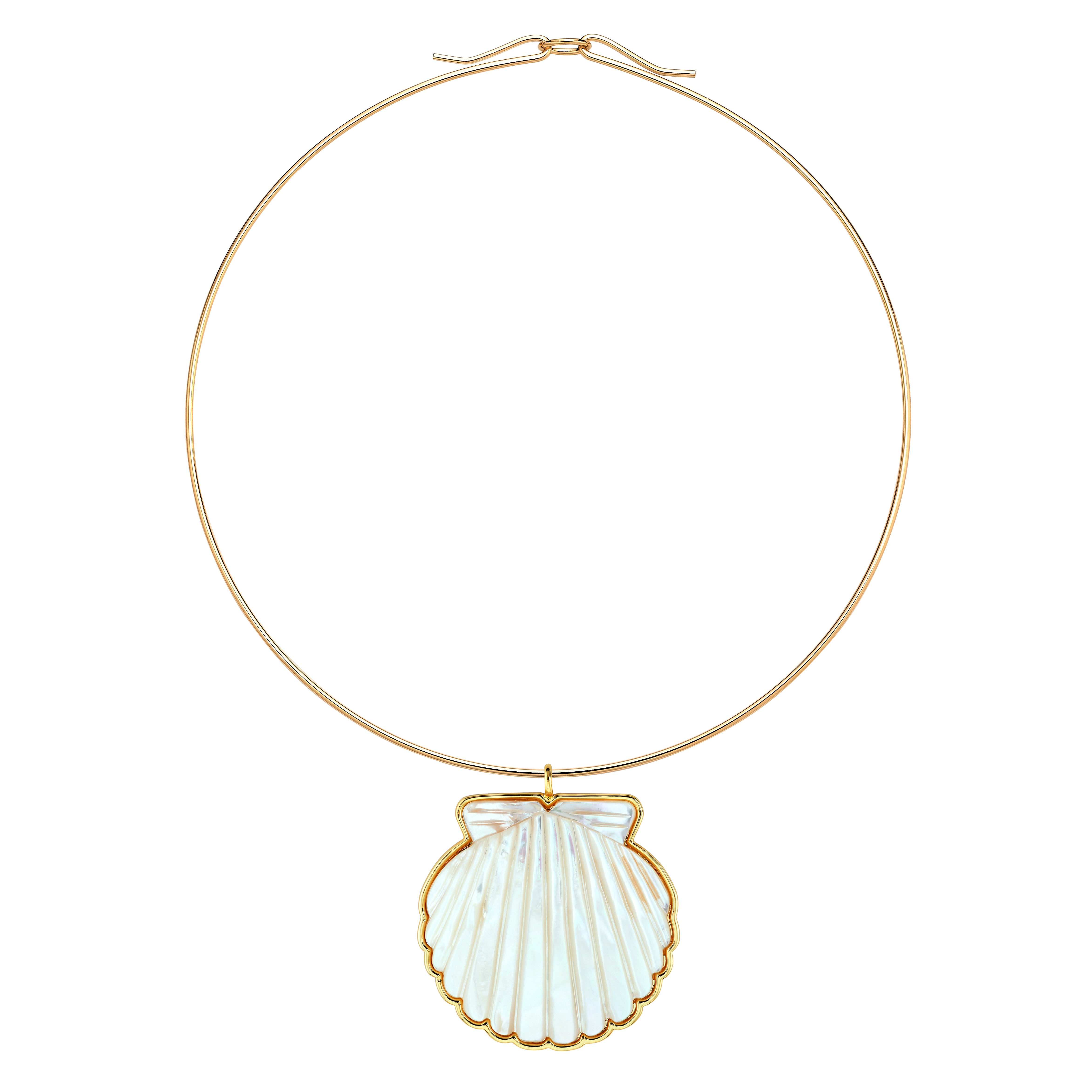 ASHA by Ashley McCormick Scallop Shell Pendant + Neck Wire – Asha By ADM