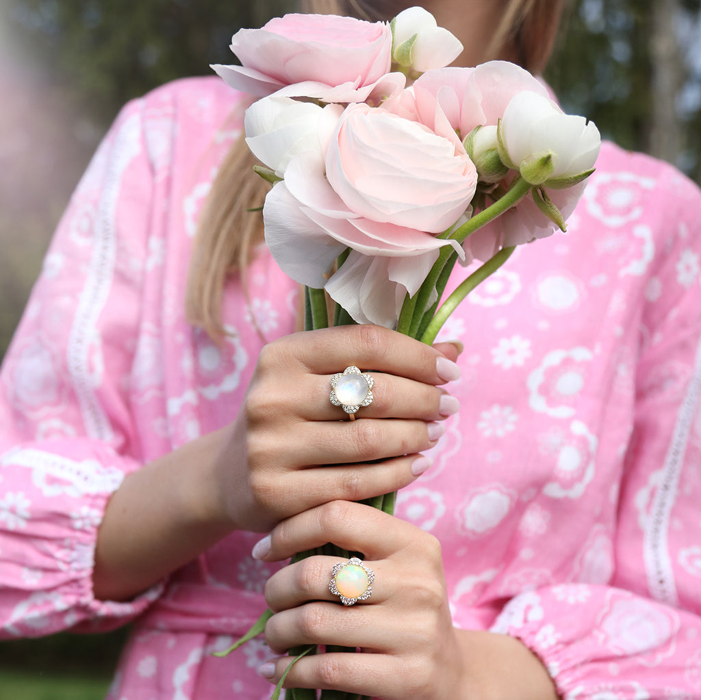 ASHA by Ashley McCormick Pave Blossom Ring – Asha By ADM