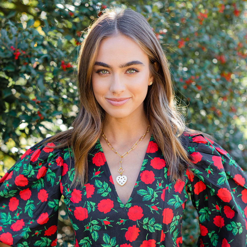 ASHA by Ashley McCormick Heart Charm + Clover Lariat – Asha By ADM